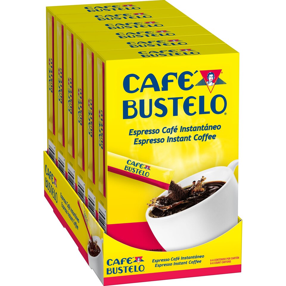 Café Bustelo 0.55 Ounce Caffeinated Instant 6 Count Packet