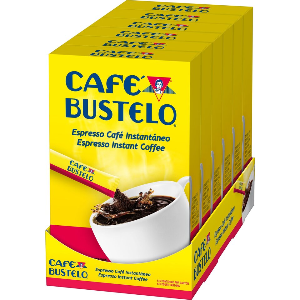 Café Bustelo 0.55 Ounce Caffeinated Instant 6 Count Packet
