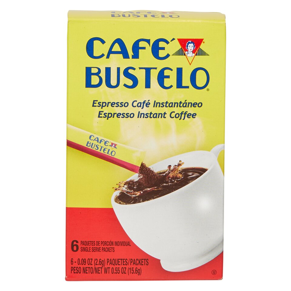 Café Bustelo 0.55 Ounce Caffeinated Instant 6 Count Packet