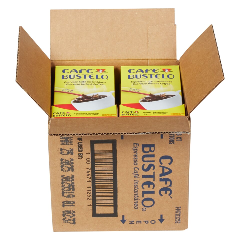 Café Bustelo 0.55 Ounce Caffeinated Instant 6 Count Packet