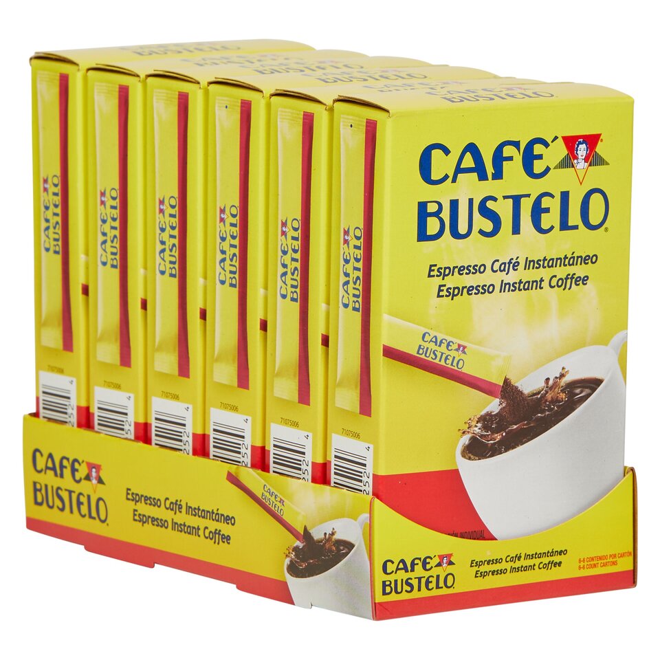 Café Bustelo 0.55 Ounce Caffeinated Instant 6 Count Packet