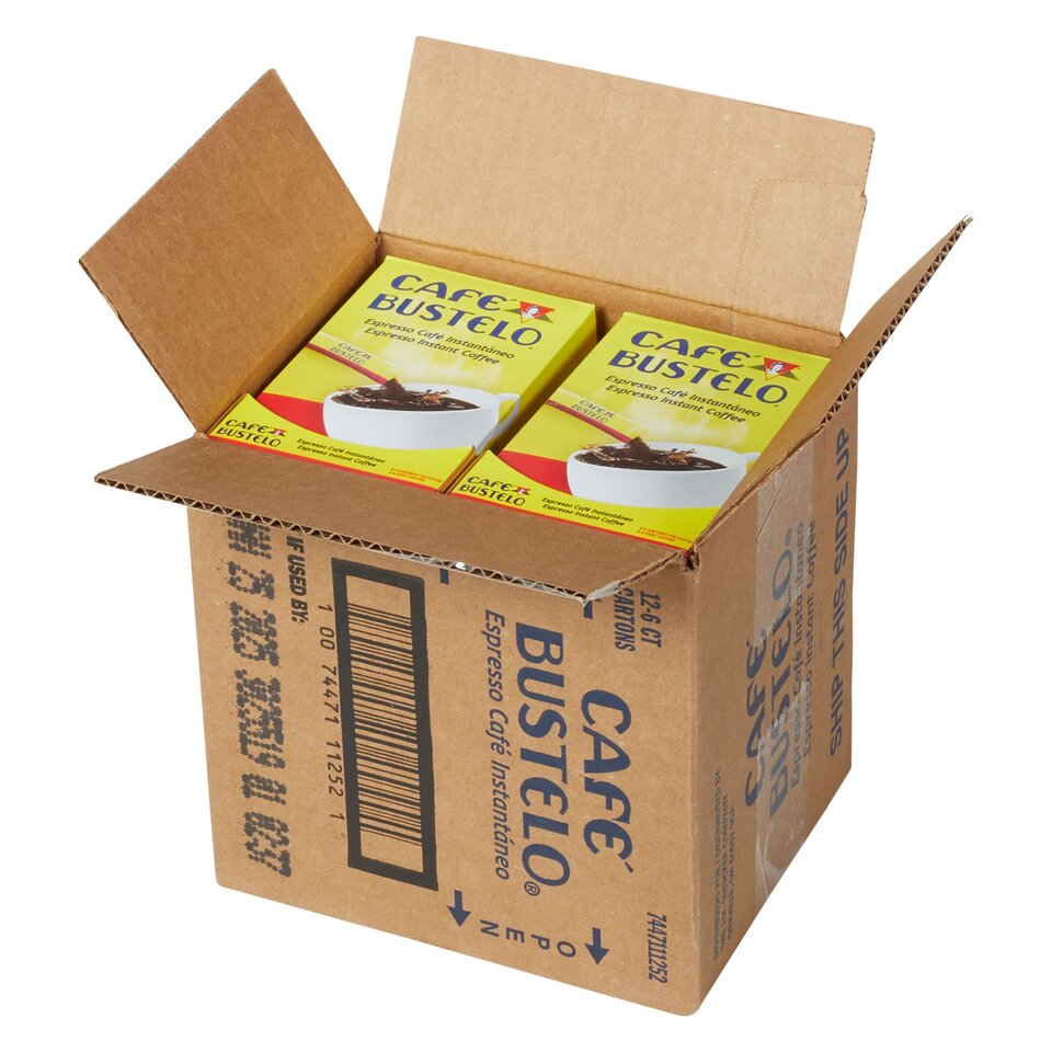 Café Bustelo 0.55 Ounce Caffeinated Instant 6 Count Packet