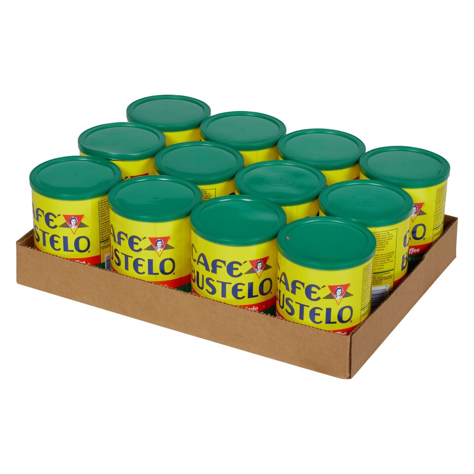 Café Bustelo 10 Ounce Decaffeinated Canister 12 Count Case