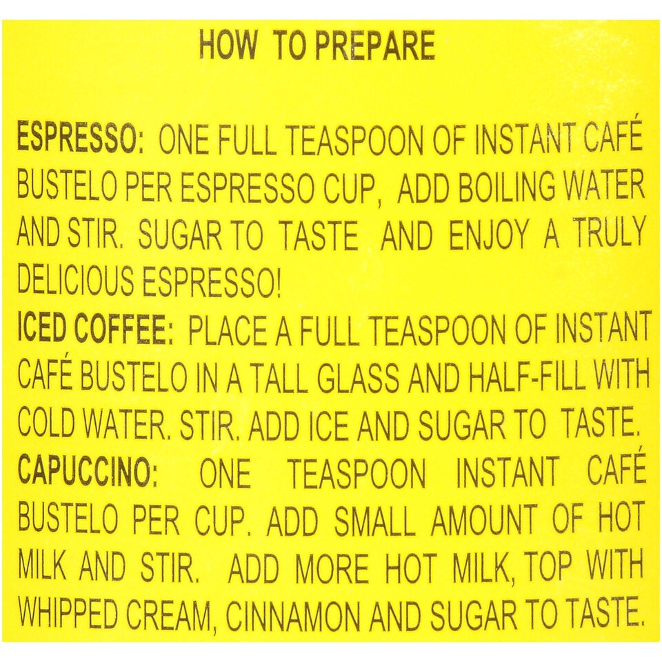 Café Bustelo 3.5 Ounce Instant