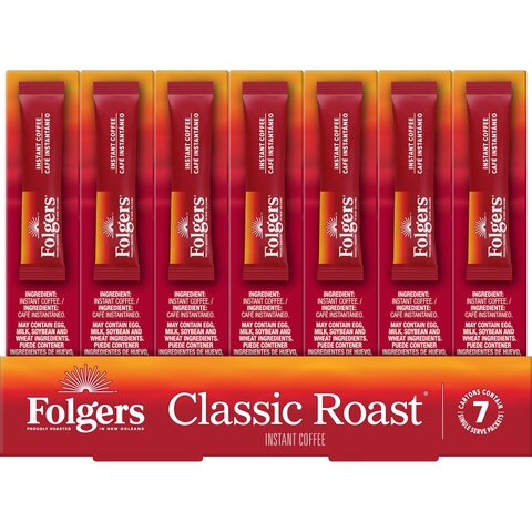 Folgers 0.49 Ounce Caffeinated Instant 7 Packets