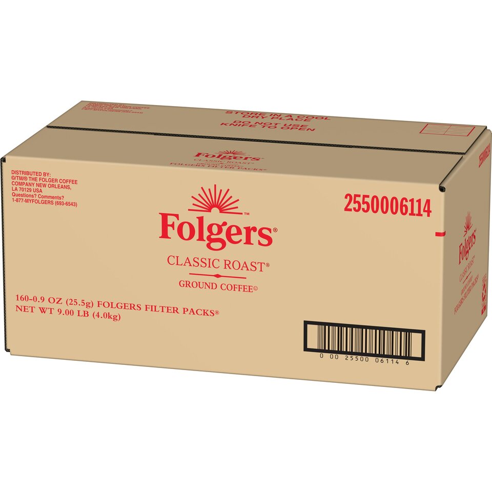 Folgers 0.9 Ounce Caffeine Regular Filter Pack