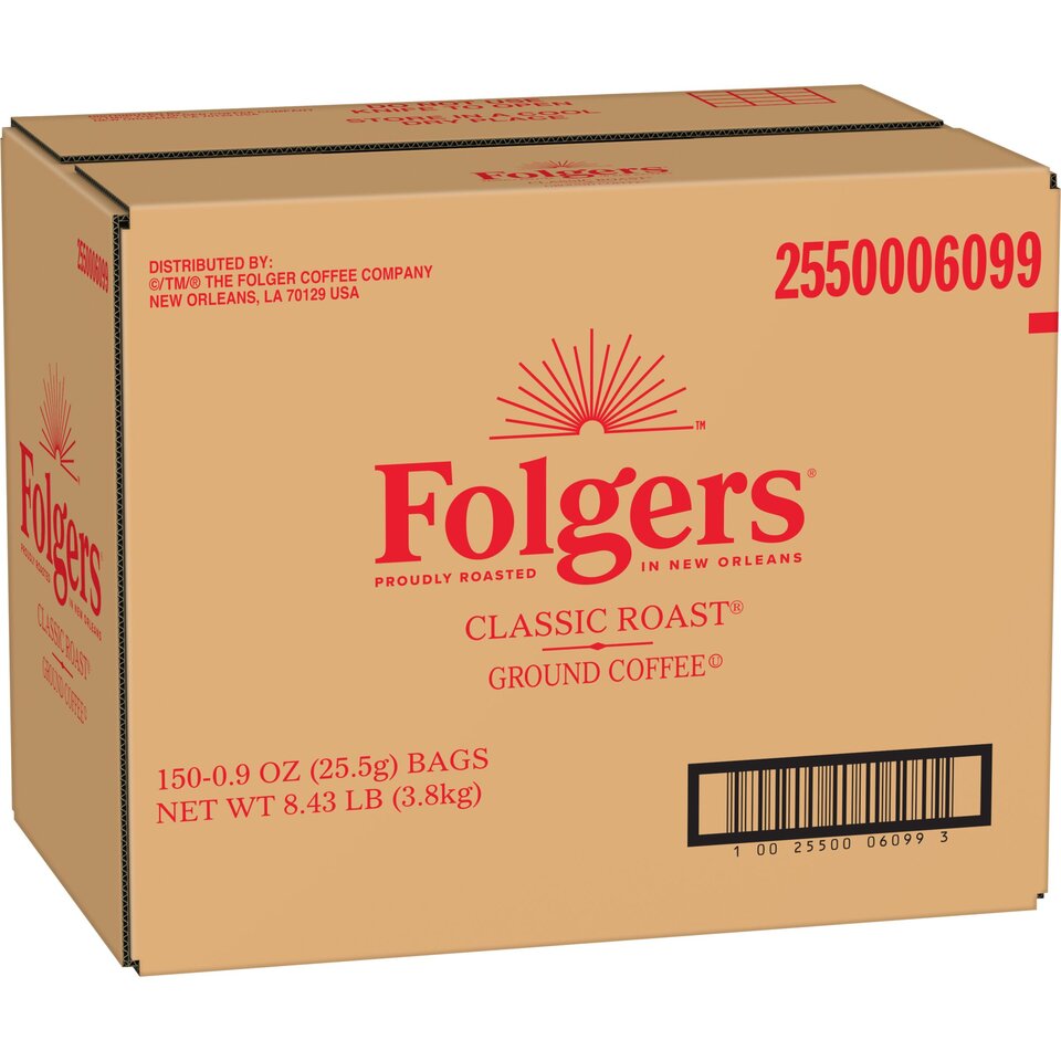 Folgers 0.9 Ounce Classic Fraction 150CT