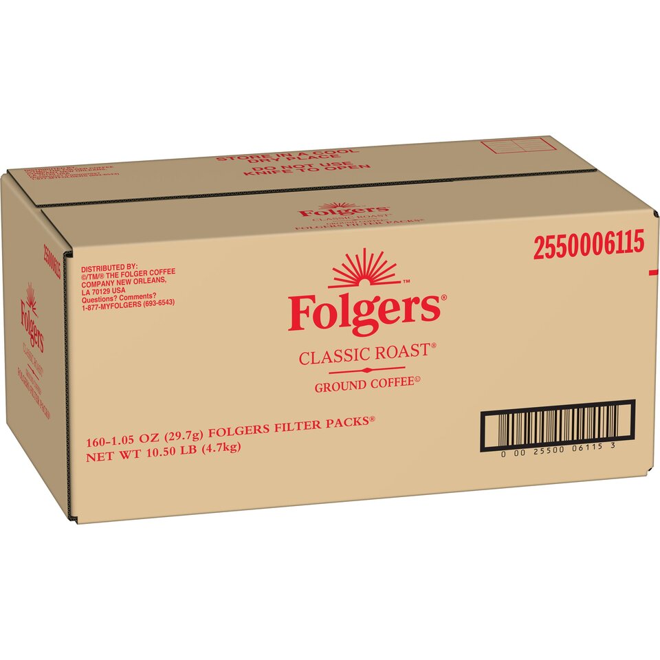 Folgers 1.05 Ounce Caffeine Regular Filter Pack