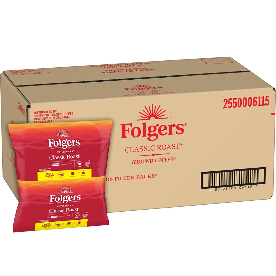 Folgers 1.05 Ounce Caffeine Regular Filter Pack