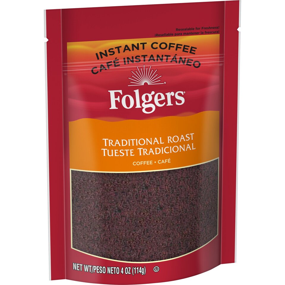 Folgers 4 Ounce Traditional Roast Instant 24 Count Case