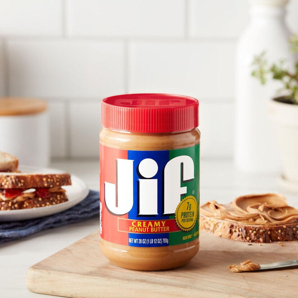Jif 28 Ounce Creamy Peanut Butter 10 Count Case