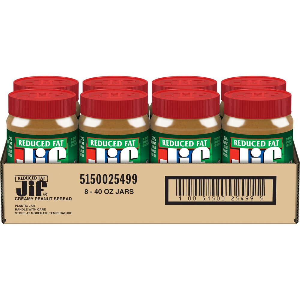 Jif 40 Ounce Reduced Fat Creamy Peanut Butter