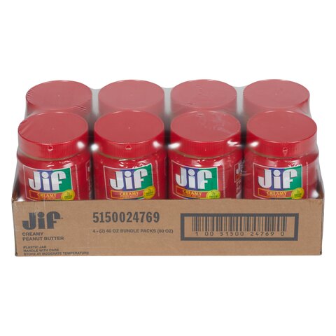 Jif 80 Ounce Creamy Peanut Butter Twin Pack