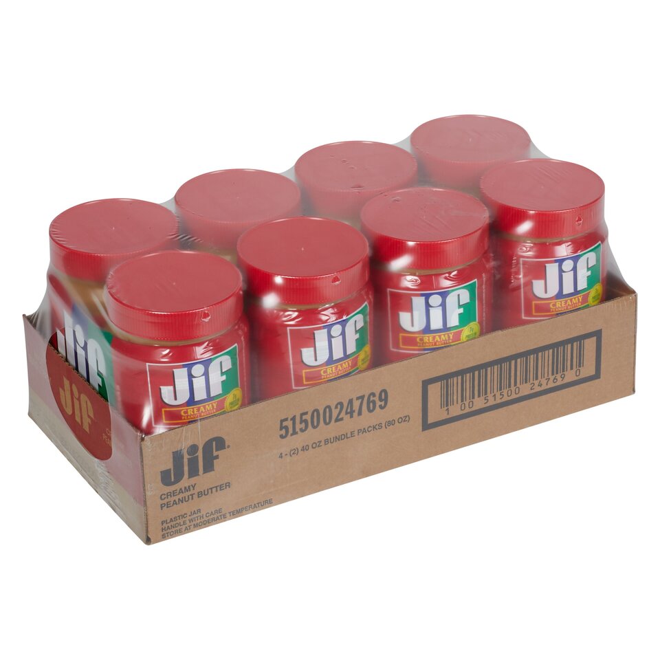 Jif 80 Ounce Creamy Peanut Butter Twin Pack