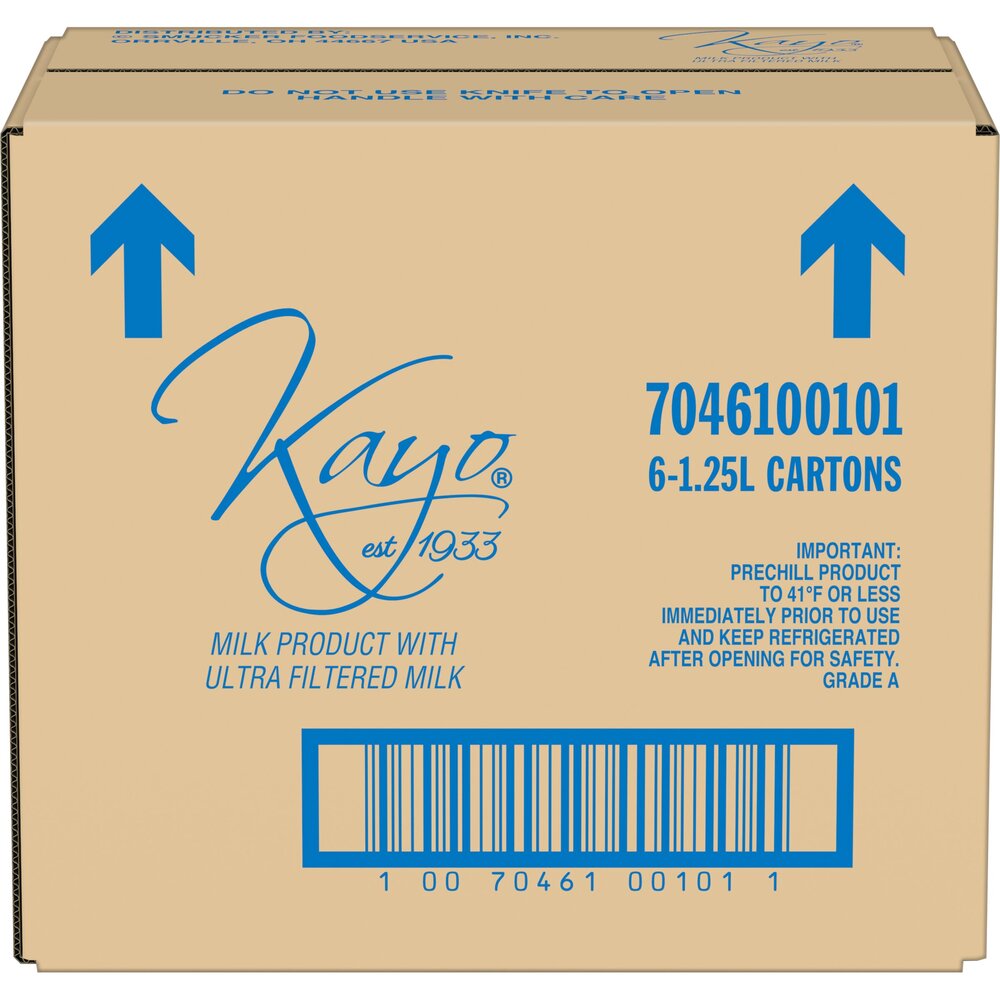 KAYO 1.25 LITER MILK PRODUCT 6 COUNT CASE