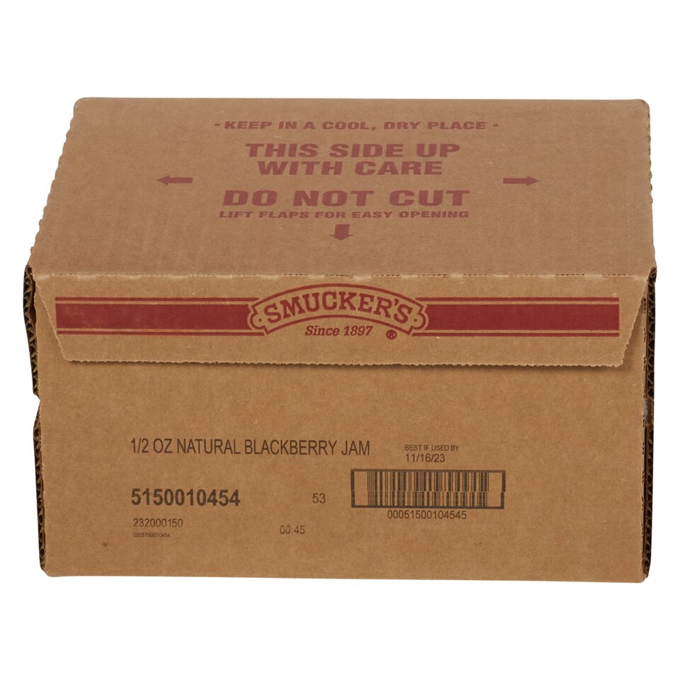 Smucker's Natural Seedless Blackberry Jam 1/2 Ounce Portion Control