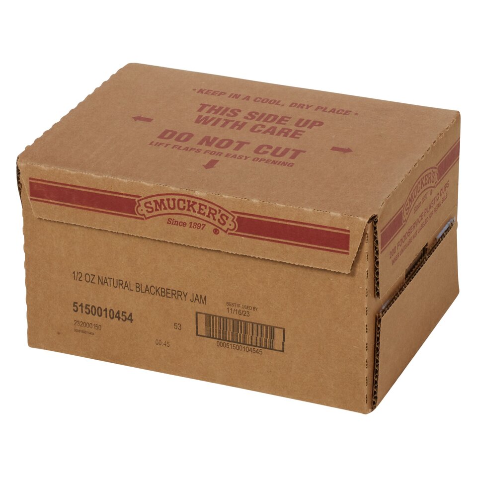 Smucker's Natural Seedless Blackberry Jam 1/2 Ounce Portion Control