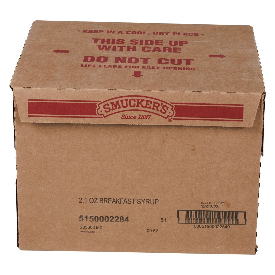 Smucker's 2.1 Ounce Breakfast Syrup Plastic