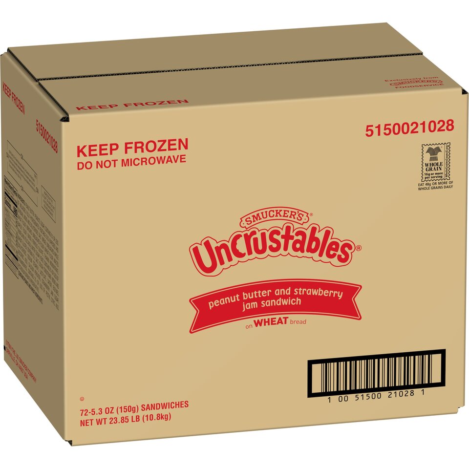 Smucker's 5.3 Ounce Uncrustable Peanut Butter And Strawberry ...